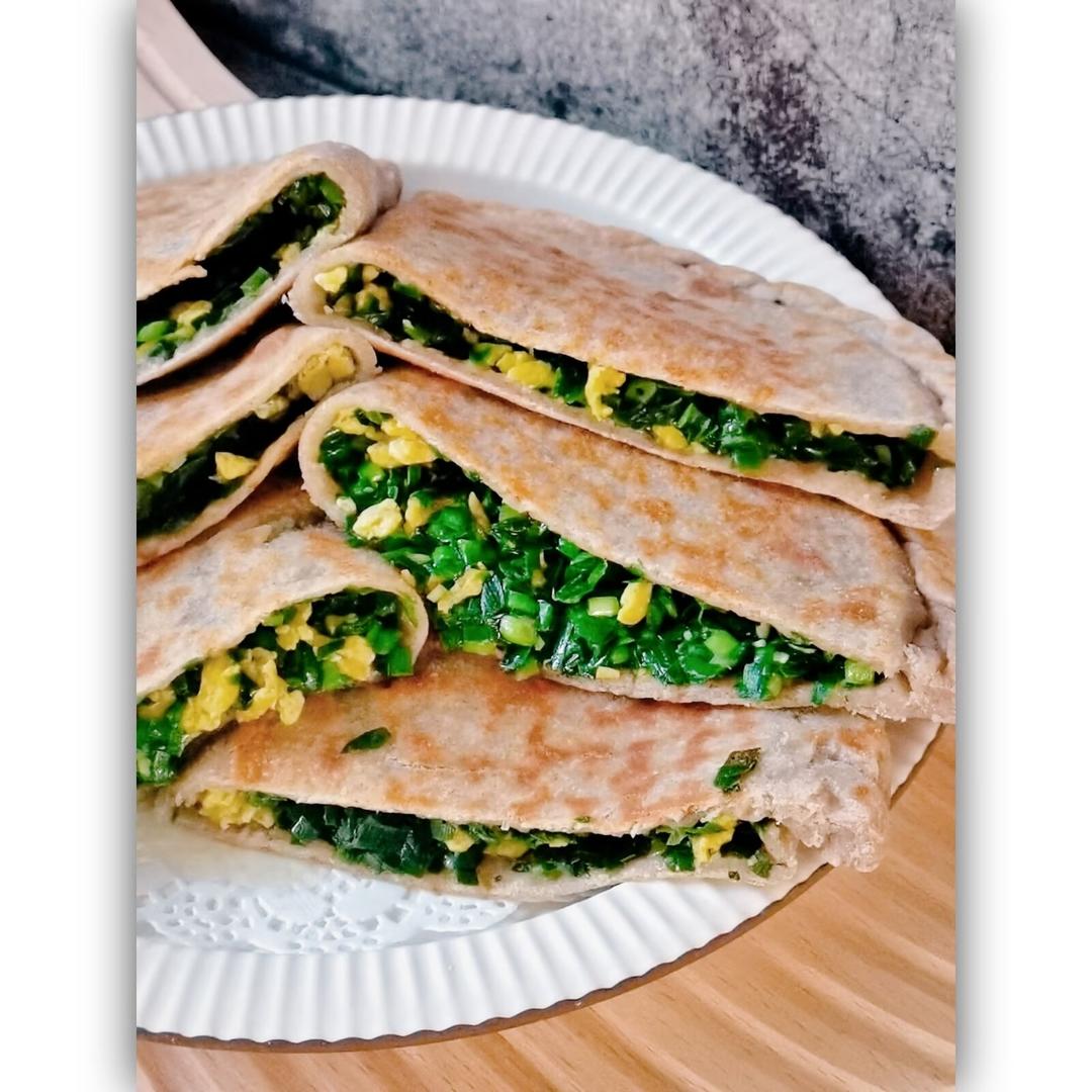 【全麦韭菜盒子、全麦单饼图片】璀璨星空_i7xk_下厨房