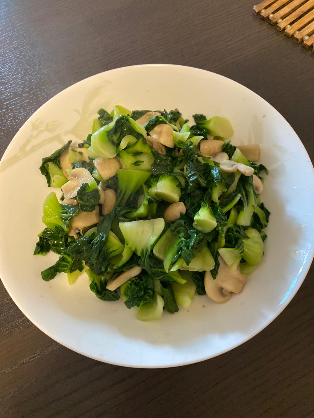 【青菜炒蘑菇图片】微信用户_45O8_下厨房