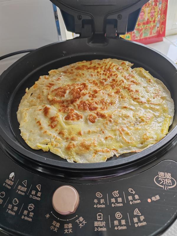 【简单好吃的学生早餐鸡蛋饼图片】喜笑颜开乐呵呵下厨房