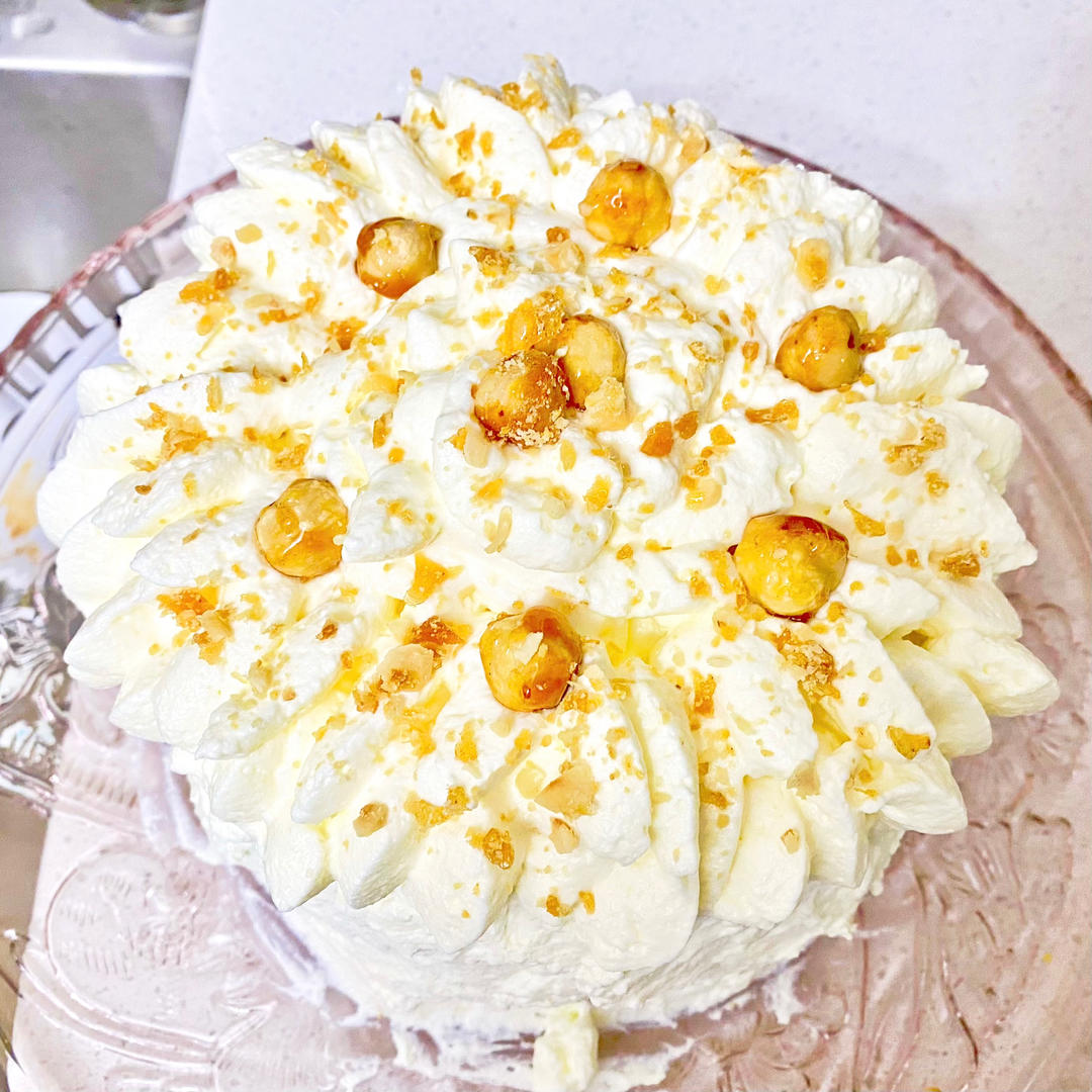 【焦糖榛子蛋糕的做法步骤图，怎么做好吃】曲琪升级ing_下厨房